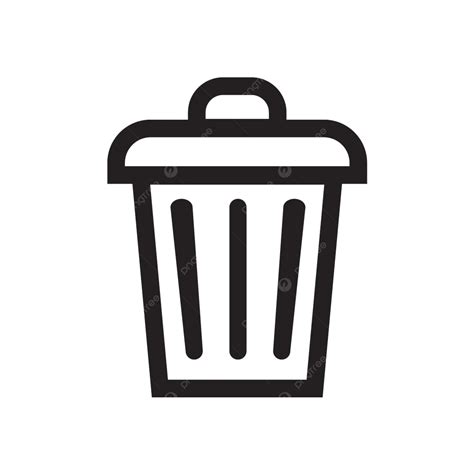 Trash Icon Symbol Sign Vector Trash Icon Trash Logo Trash Icon Line Png And Vector With