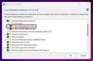 Enable IIS 6 Scripting Tools In Windows 11 Winsides