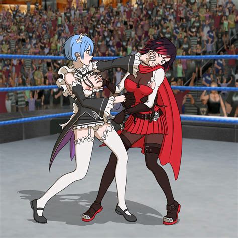 Rem Vs Ruby Part 2 Of 5 By Evanime Hentai Foundry