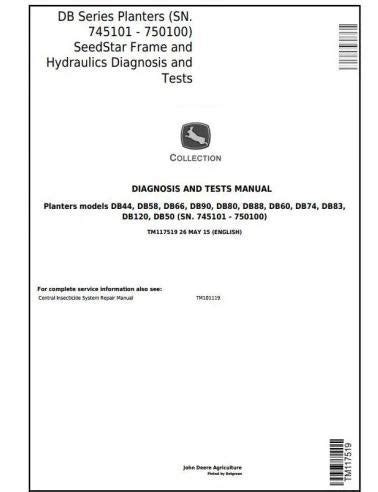 Diagnostic Manual John Deere Planter 1720 Tm118219 By Factory Manuals