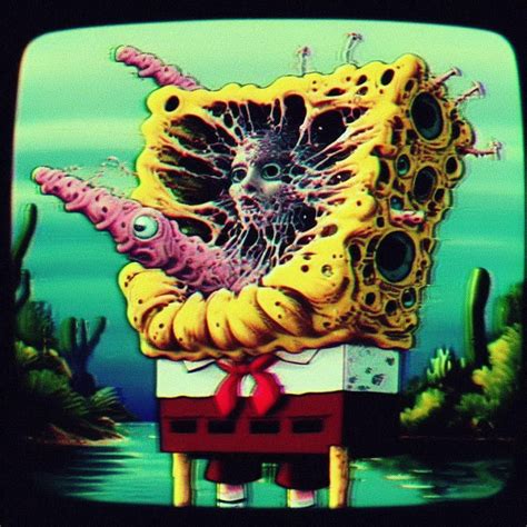 Spongebob Tripping Balls R Dalle2