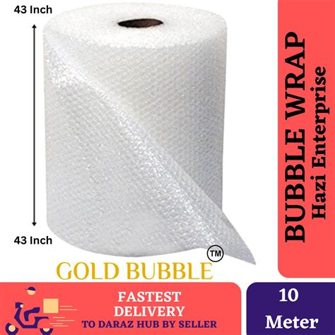 Bubble Wrap Packaging Material Single Side Bubble 3mm Bubble Size Width 43 Inch Premium