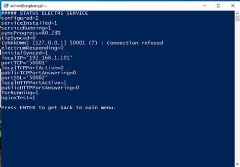 Electrum Rust Server Running But Electrum Wallet Is Not Connected