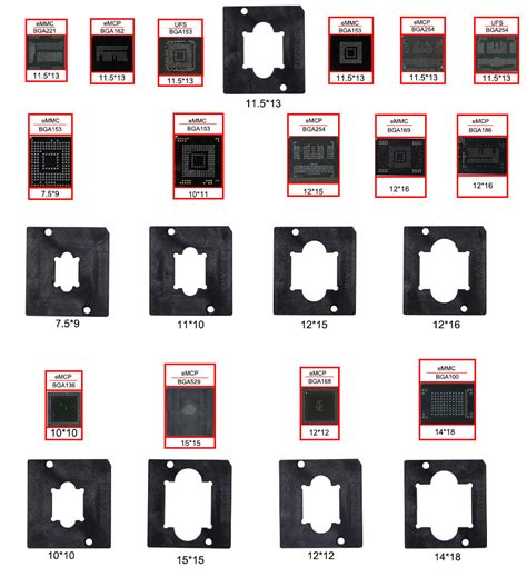 Androidking Ak Bga Emmc 15 In 1 Adapter All Spares