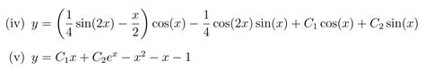 Solved Solve The Following Odes Using The Method Of