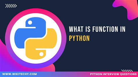 What Is Function In Python Wikitechy