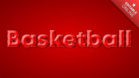 Basketball Ruby Text Effect Generator
