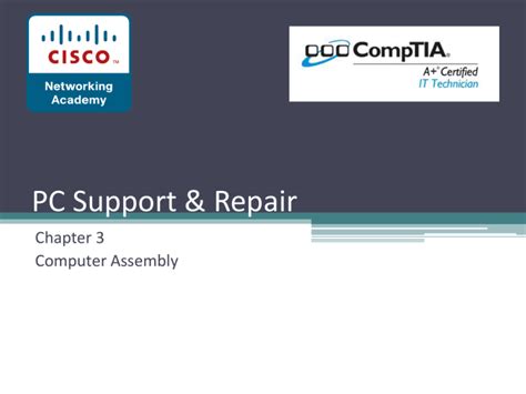 Computer Assembly Pc Support And Repair Guide