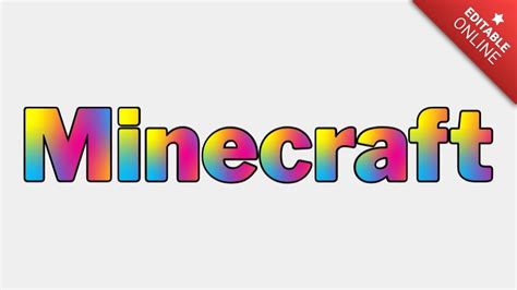 Minecraft Rainbow Text Effect Generator