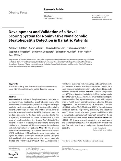 Pdf Development And Validation Of A Novel Scoring System For