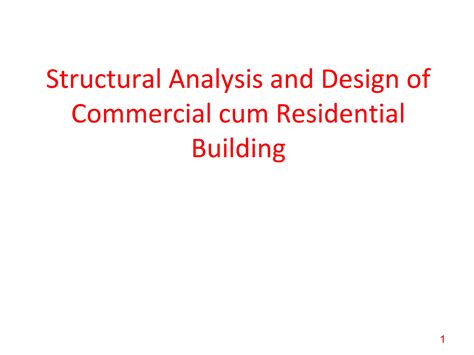 Analysis And Design Of Building Ppt Analysis And Design Of Building Ppt