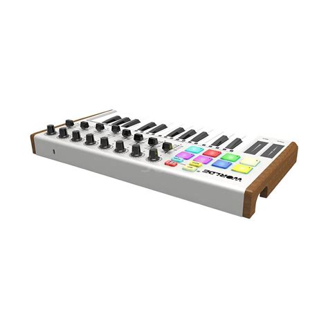 Worlde Tuna Mini Ultra Portable 25 Key Usb Midi Keyboard Controller 8 Rgb Backlit Trigger Pads