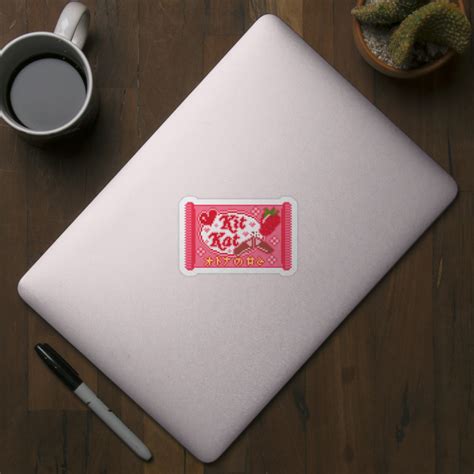 Kit Kat Pixel Art Kit Kat Sticker Teepublic