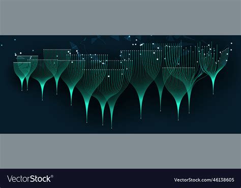 Neural Network Concept Connected Cells With Links Vector Image