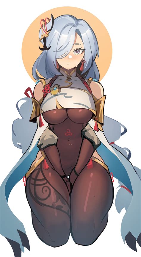 Shenhe Genshin Impact Drawn By Distr Danbooru