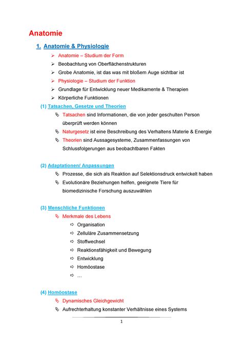 Anatomie, Biologie und Physiologie - Warning: TT: undefined function: 32 Warning: TT: undefined ...