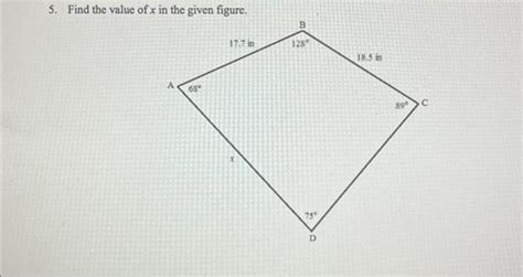Solved Find The Value Of X In The Given Figure Chegg