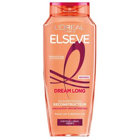 Elseve Dream Long Shampooing Reconstructeur Huile De Ricin Kératine