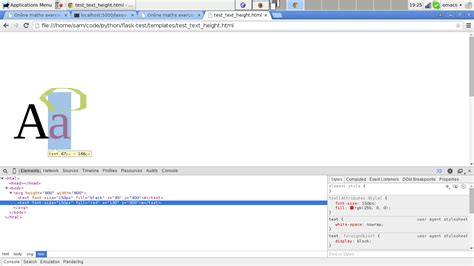 Css Controlling The Vertical Space Of A Character In Html Stack