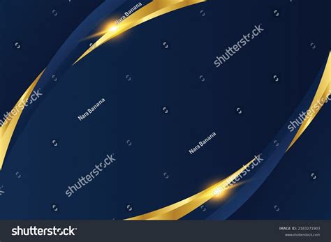 Background Modern Luxury Navy Blue Gold Stock Vector Royalty Free