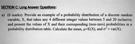 Solved Secton C Long Answer Questions 6 Marks Provide An Example