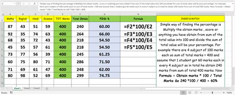 PERCENTAGE In Excel Excel Help