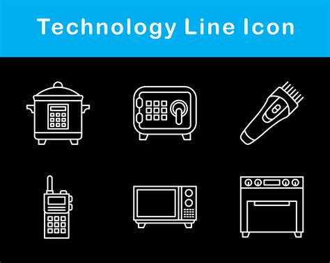 Technology Vector Icon Set 20651633 Vector Art At Vecteezy