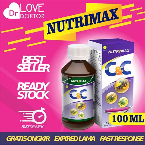 Jual Nutrimax Candc Syrup Vitamin Obat Sirup Batuk Pilek Flu Kering