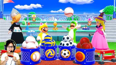 슈퍼 마리오 파티 미니게임 마리오 Vs 로젤리나 Vs 공주 복숭아 Vs 루이지 마스터 난이도 Youtube