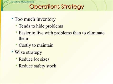 Chapter 11 Classroom Pptppt Operations Management Ppt