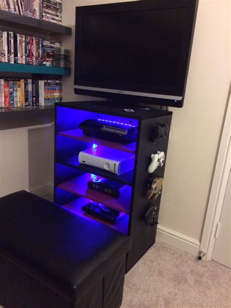 Games Console Storage Game Room Design Video Game Rooms Computer