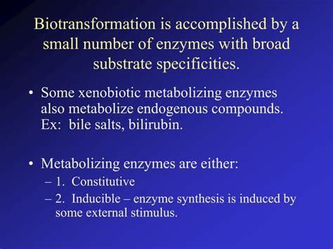 Xenobiotic Metabolism Detoxification Of Drugs Enzyme Action Ppt