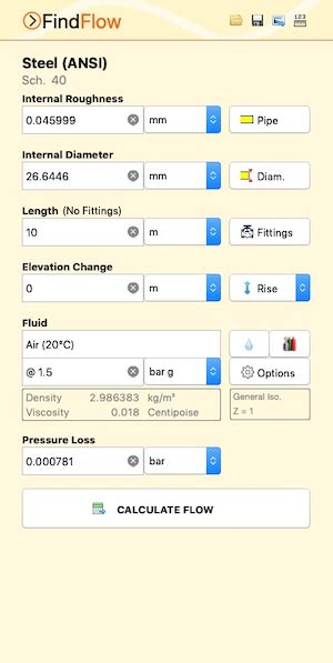 Pipe Flow Wizard Flow Rate Calculator Software