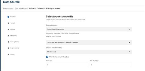 Data Shuttle Mapping Issue — Smartsheet Community