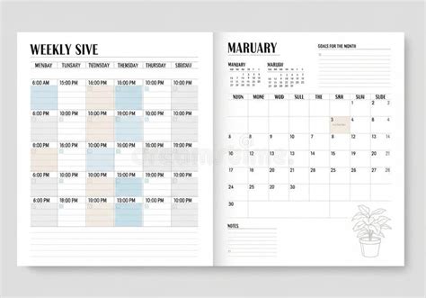 Monthly Overviews Stock Illustrations 11 Monthly Overviews Stock