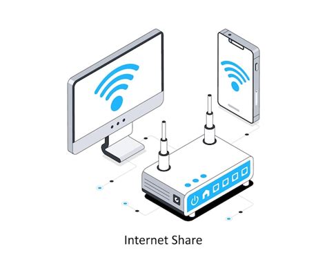 Premium Vector Internet Share Isometric Stock Illustration Eps File