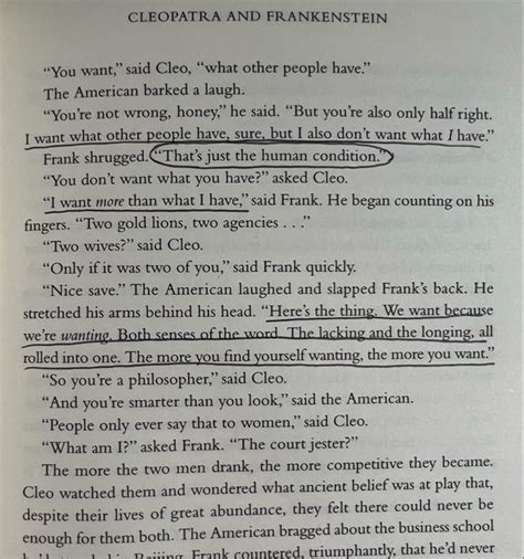 Cleopatra And Frankenstein Quotes Cleopatra And Frankenstein Aesthetic