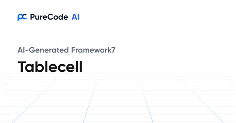 Build Great Framework7 Tablecell Components Faster Using Ai Tools