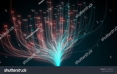 Big Data Binary Visualization Cloud Computing Stock Illustration 1310504462 Shutterstock