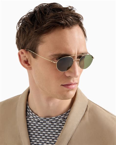 Gafas De Sol Redondas Para Hombre Giorgio Armani