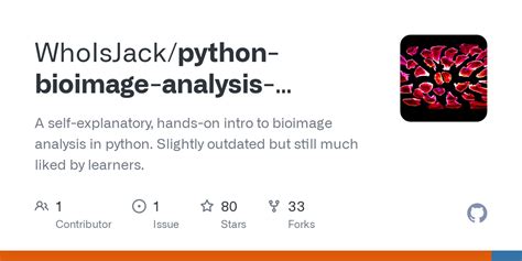 github whoisjack python bioimage analysis tutorial a self