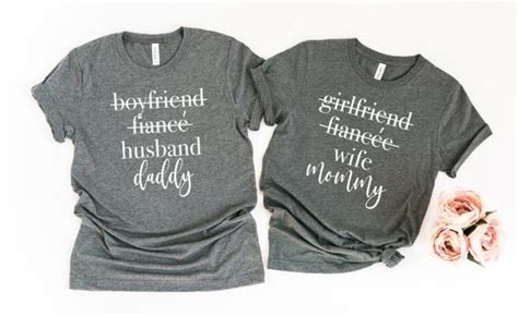 Pregnancy Announcement Shirts Pregnancy Announcement Couples Etsy