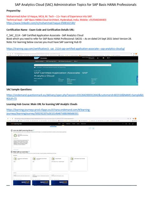 Sap Analytic Cloud Sac Administration Related Stuff Pdf