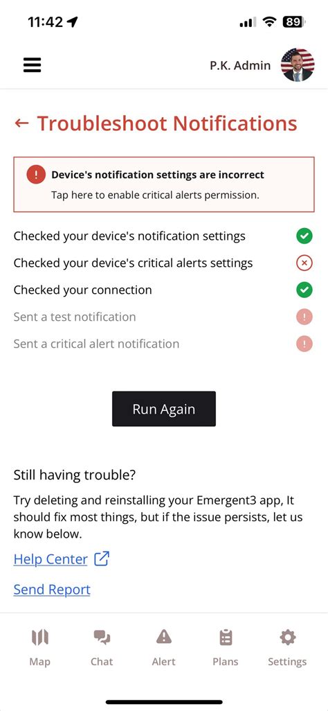Troubleshooting Notifications