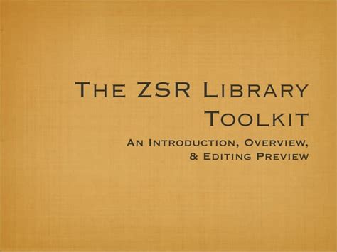 Toolkit Presentation Pdf