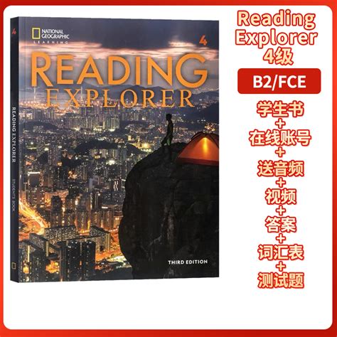 国家地理reading Explorer Rerex新版第三版中学阅读 4级学生书在线账号备考pet原版进口正版送音频虎窝淘