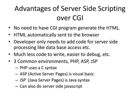 Ppt Server Side Scripting Powerpoint Presentation Free Download Id