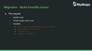 Mastering Database Migration Native Replication To InnoDB Cluster With Cloning Best