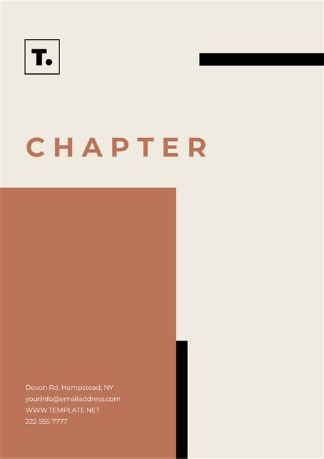 Free Chapter Layout Template To Edit Online