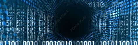 Code Binary Interface And Blue Background Stock Photo Adobe Stock